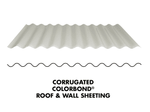 Corrugated COLORBOND®️ steel Roof Sheeting | ClickSteel - Roofing