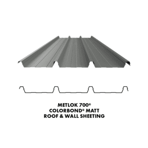 METLOK 700 COLORBOND®️ steel Matt | ClickSteel - Roofing