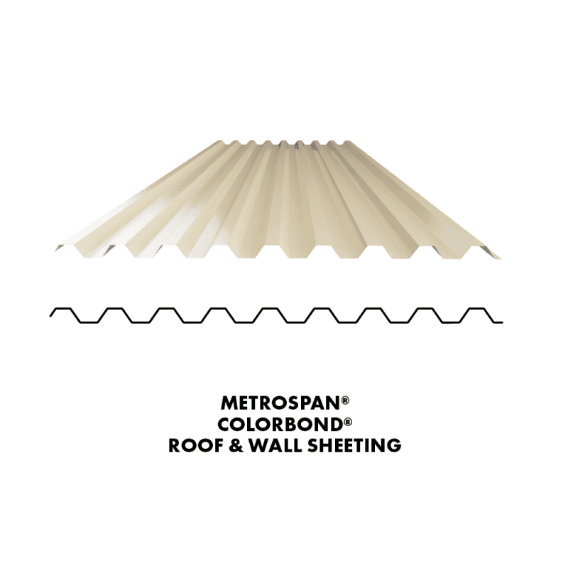 Metrospan COLORBOND®️ steel Roof Sheeting | ClickSteel