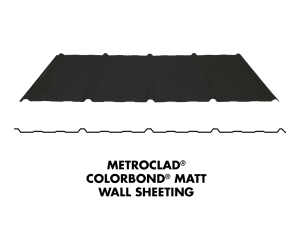 COLORBOND®️ steel Matt - METROCLAD | ClickSteel - Roofing