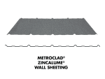 Metroclad 850 ZINCALUME®️ steel | ClickSteel - Roofing