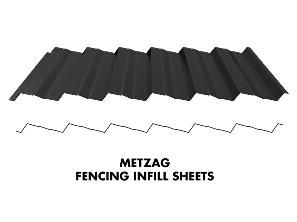 COLORBOND Steel Metzag Infill Sheet - ClickSteel